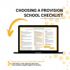 Choosing a Provision - School Checklist - Sunshine Support