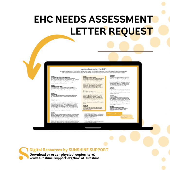 EHC Needs Assessment Requests Letter Template Download - Sunshine Support