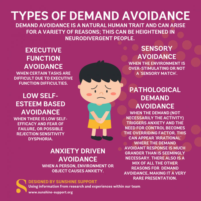 Types of Demand Avoidance - Free Download - Sunshine Support