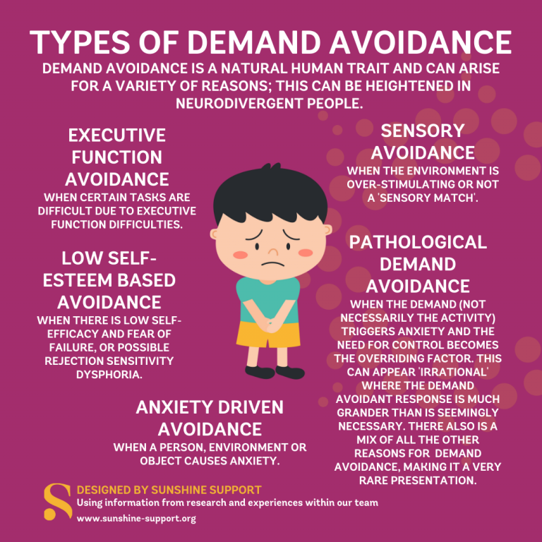 Types of Demand Avoidance - Free Download - Sunshine Support